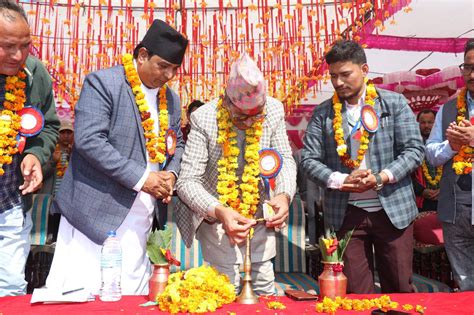 कृष्णपुर नगर स्तरीय राष्ट्रपति रनिङ सिल्ड सुरुप्रदेश प्रमुखद्वारा उद्घाटन