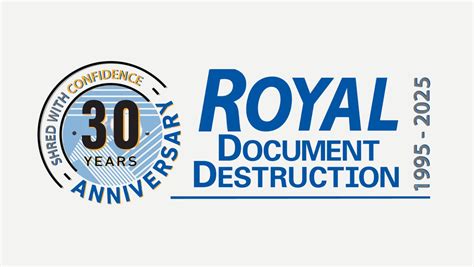 Royal Document Destruction Celebrates 30 Years Of Secure Shredding And