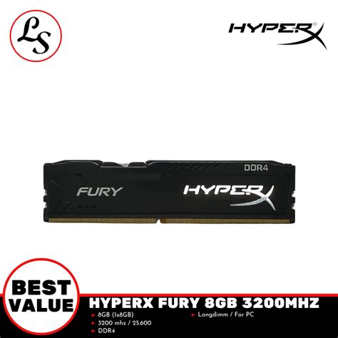 Jual KINGSTON HYPERX RAM Fury 8GB 1 X 8 GB 3200 Mhz DDR4 Shopee Indonesia