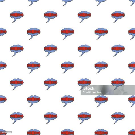 Comic Boom Design Pattern Seamless Stock Illustration Download Image