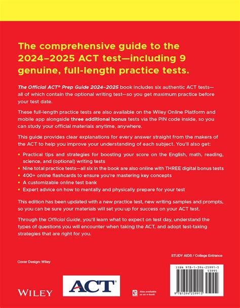 The Official Act Prep Guide 2024 2025 Book 9 Practice Tests 400