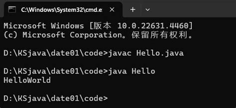 第一个java程序helloworld 笨笨的虎狼 博客园