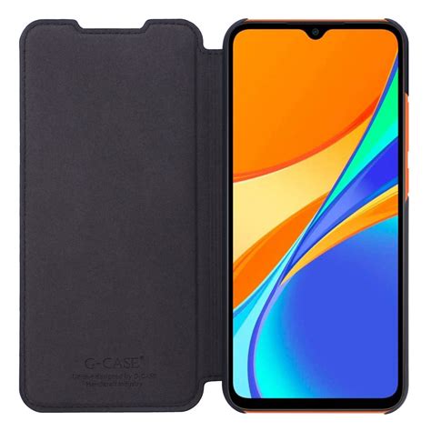 Чехол для Xiaomi Redmi 9C G-Case Slim Premium Book черный