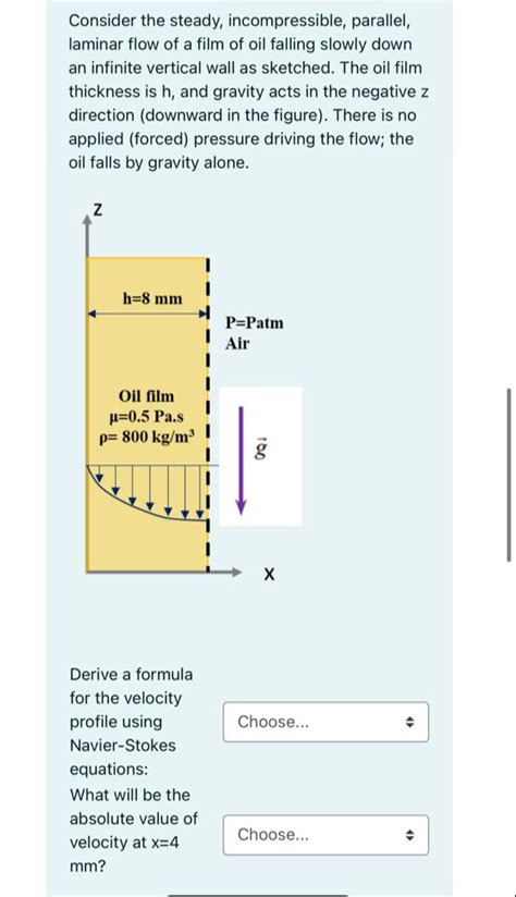 solved consider the steady incompressible parallel