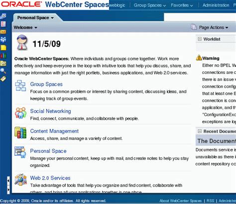 Installing And Configuring Webcenter Spaces