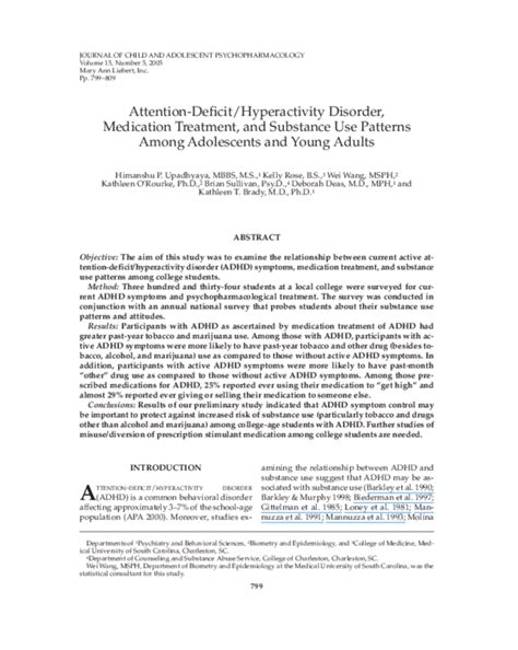 Pdf The Attention Deficit Hyperactivity Disorder Medication Related Attitudes Of Patients And
