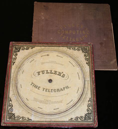 Palmers Computing Scale And Fullers Time Telegraph Slide Rule C1852