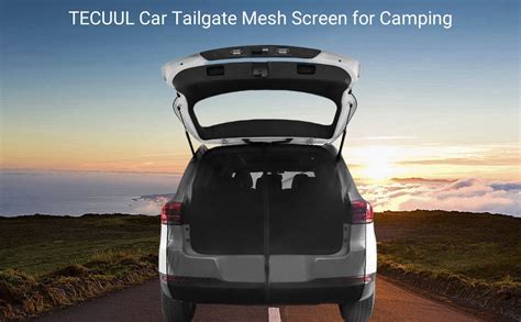 Car Tailgate Mesh Screen For Suv Van Breathable Magnetic Car Screen For Tail Gate
