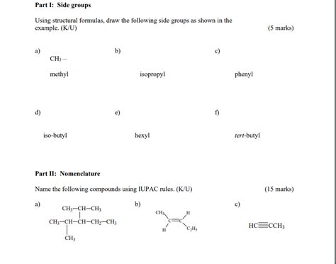 Solved Using Structural Formulas Draw The Following Side Chegg Com