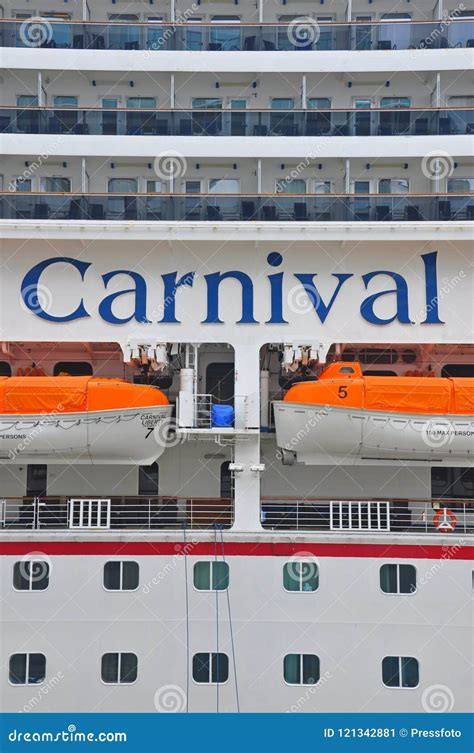Carnival Liberty Cruise Ship Lifeboats Editorial Photo Cartoondealer