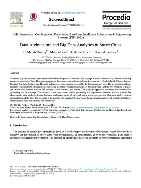 Smartcity Bigdata Pdf Apache Hadoop Internet Of Things