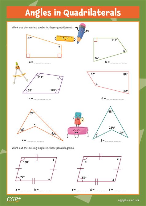 Free Missing Angles In Quadrilaterals Worksheet Download Free Missing