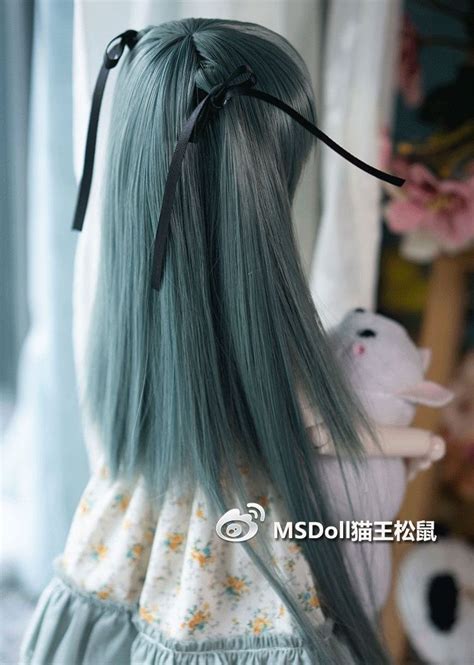 Dolk On Twitter Wigmsdoll Pigtail Hair Dark Green Wig