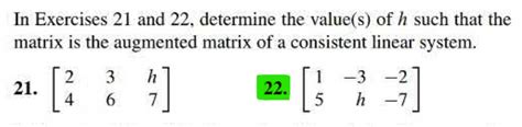 Solved In Exercises And Determine The Value S Of H Chegg Com