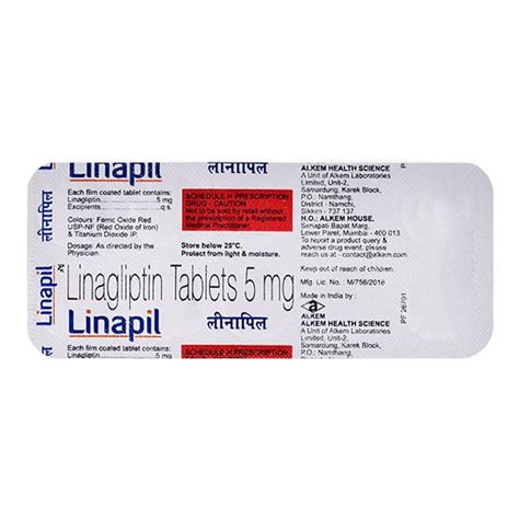 Linapil Tablet Effective Linagliptin Treatment