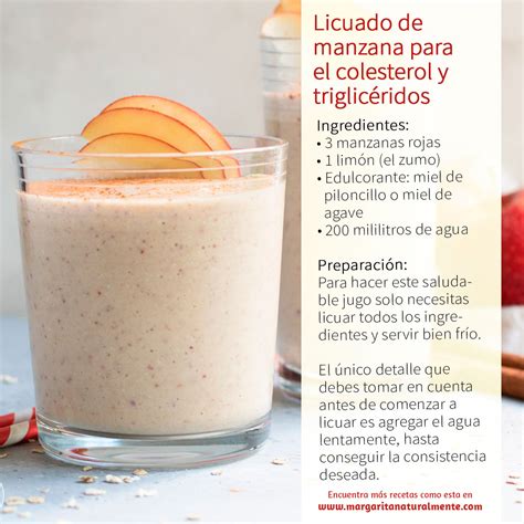 Licuado De Manzana Para El Colesterol Y Triglicéridos