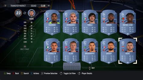 Fifa 23 Official Ac Milan Ratings Fifa22 Ultimate Team Youtube