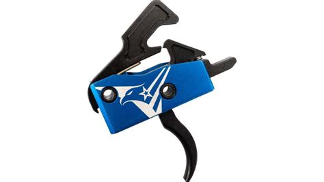 TRYBE Defense V2 Single Stage Drop In Trigger AR 15 Curved Straight 3 5 4lb Pull Weight Blue