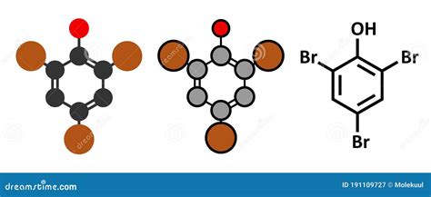 Tribromophenol Tbp 2 4 6 Tribromophenol Molecule Used As Fungicide