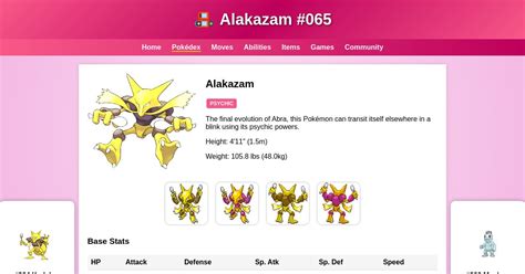 Pokémondb Alakazam 065