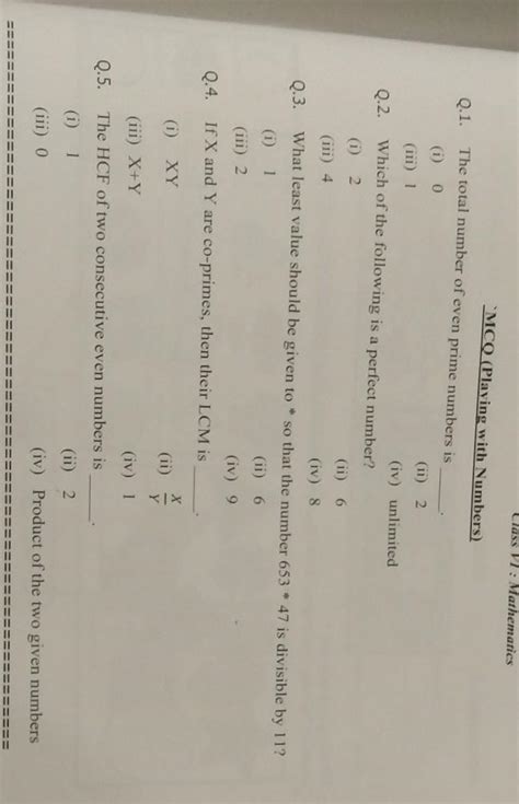 Please Answer Class 6