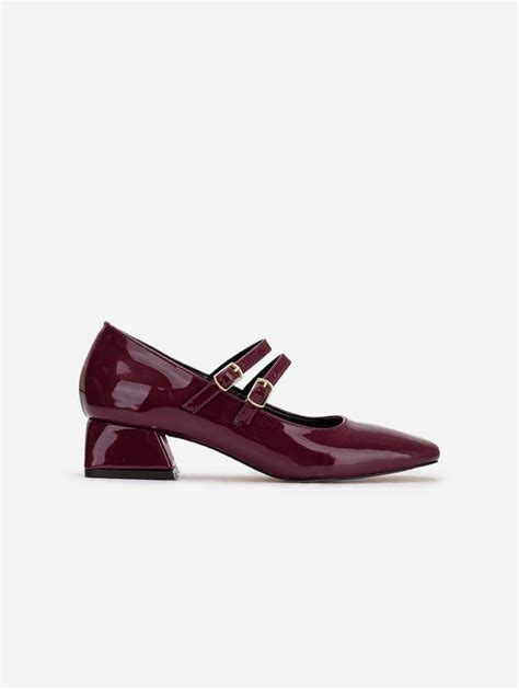 Lizbeth Vegan Leather Mary Jane Shoes Red Cherry Immaculate Vegan