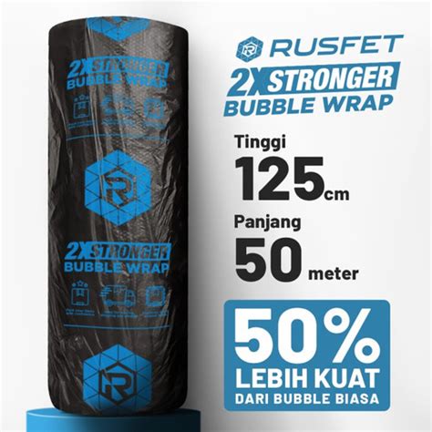 Jual PLASTIK BUBBLE BUBLE BABEL WRAP ROLL HITAM SPESIAL 125CMx50M