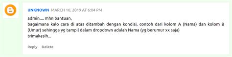 Membuat Dropdown List Dinamis Di Excel