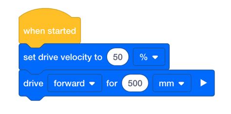Vex V5 Momentum Alley Lab 3 Exploring Velocity Blocks Based