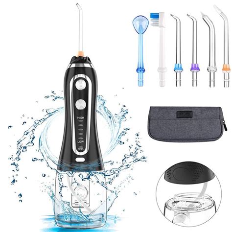 Портативный ирригатор для полости рта H2O Floss черный – фото, отзывы ...