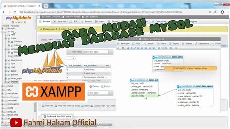 Tutorial XAMPP Membuat Database MySql Di PhpMyAdmin YouTube