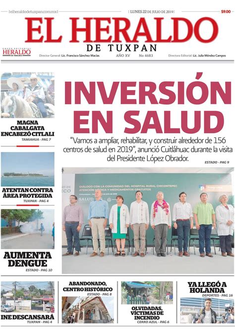 El Heraldo De Tuxpan 22 De Julio De 2019 By Pozaacme Issuu