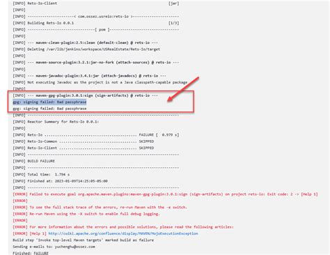 Jenkins 项目的 Gpg Signing Failed Bad Passphrase 错误 Honeymoose Medium