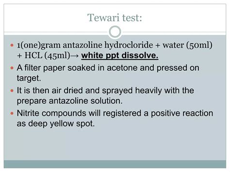 Chemical Tests For Gsr Pptx Arms And Ammunition Sensitive Topics
