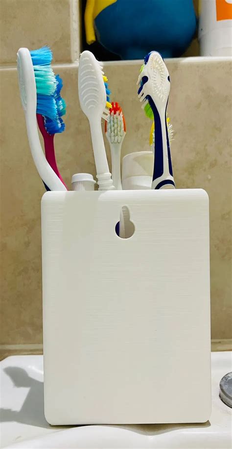 Toothbrush And Toothpaste Holder Free 3d Print Model Makerworld