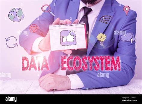 Conceptual Hand Writing Showing Data Ecosystem Concept Meaning