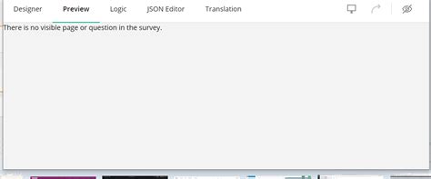 Preview Tab Empty Survey Message Is Not Aligned · Issue 2875