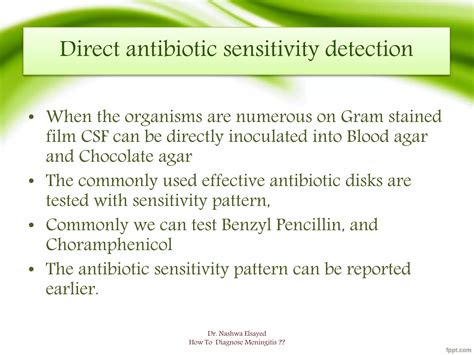 How To Diagnose Meningitis In The Lab Pptx