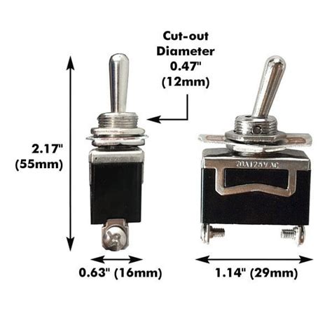 Shop For Pin Metal Toggle Switches On Off SPST MGI SpeedWare
