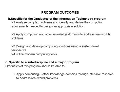 Quantitative Methods Program Outcomes B For The Graduates Of The