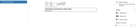 Comments Loop Block Tracking Issue · Issue 34994 · Wordpress
