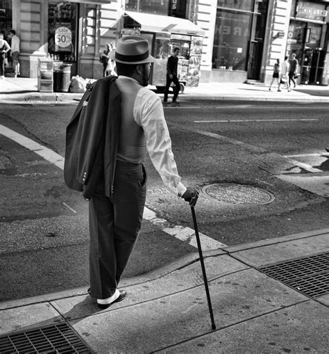 Man Leaning On A Cane Damien Sass Flickr