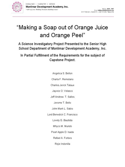 Capstone Project Chapter 1 4 Pdf Dietary Fiber Diet And Nutrition