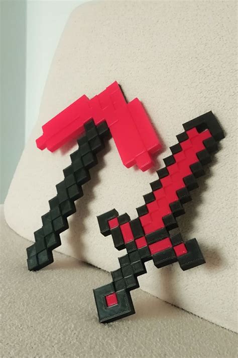 Genel Markalar Bursa3dfilament Red Stone Kılıç Kazma Ikili Set