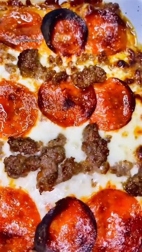 Meat Lovers Deep Dish Crustless Pizza 🍕 And Duh Its Keto Keto