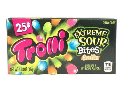 Trolli Extreme Sour Bites 23g N Americancandyboxes