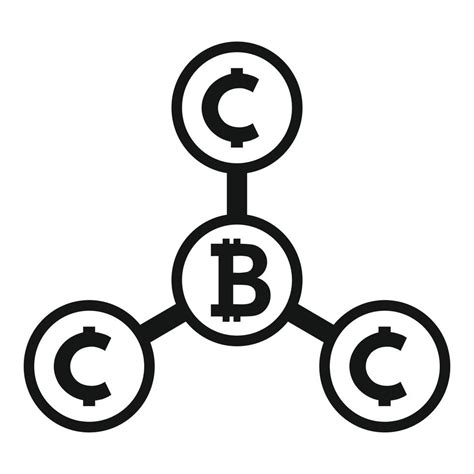 Blockchain Icon Simple Vector Digital Chain 21503067 Vector Art At Vecteezy