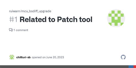 Related To Patch Tool Issue Ruiwarn Mcu Bsdiff Upgrade Github