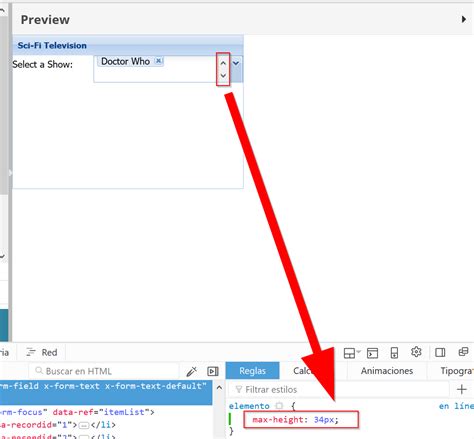 Javascript Up Down Arrow Is Not Coming For Firefox Of Tagfield