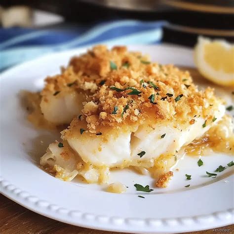 Baked Cod With Ritz Cracker Topping Recipe Home Style Cooks